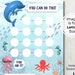 Printable Dolphin Reward Chart, Reward Chart for Toddler, Potty Chart ...