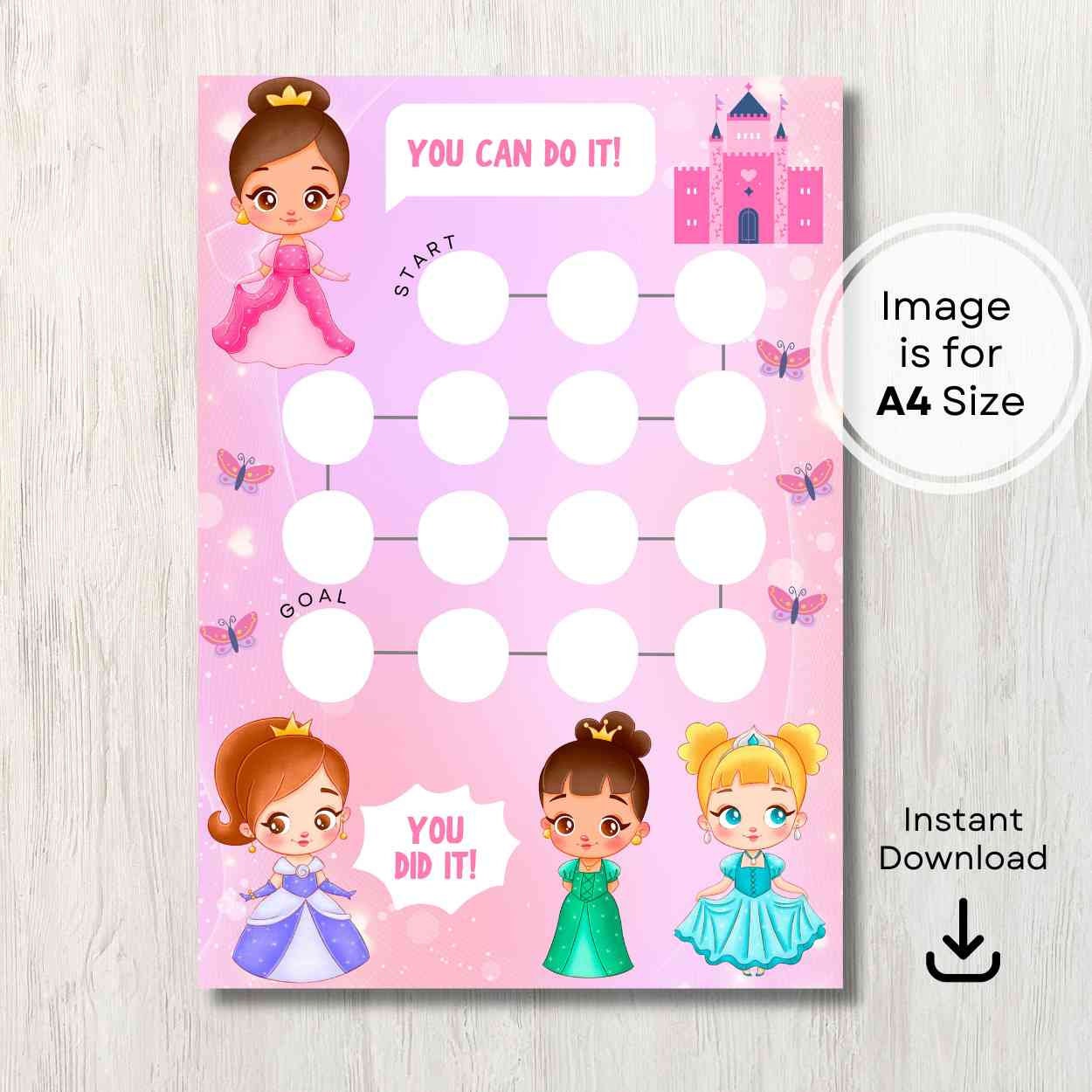 Girls Reward Chart BUNDLE, Potty Training Chart, Kids Reward Chart ...