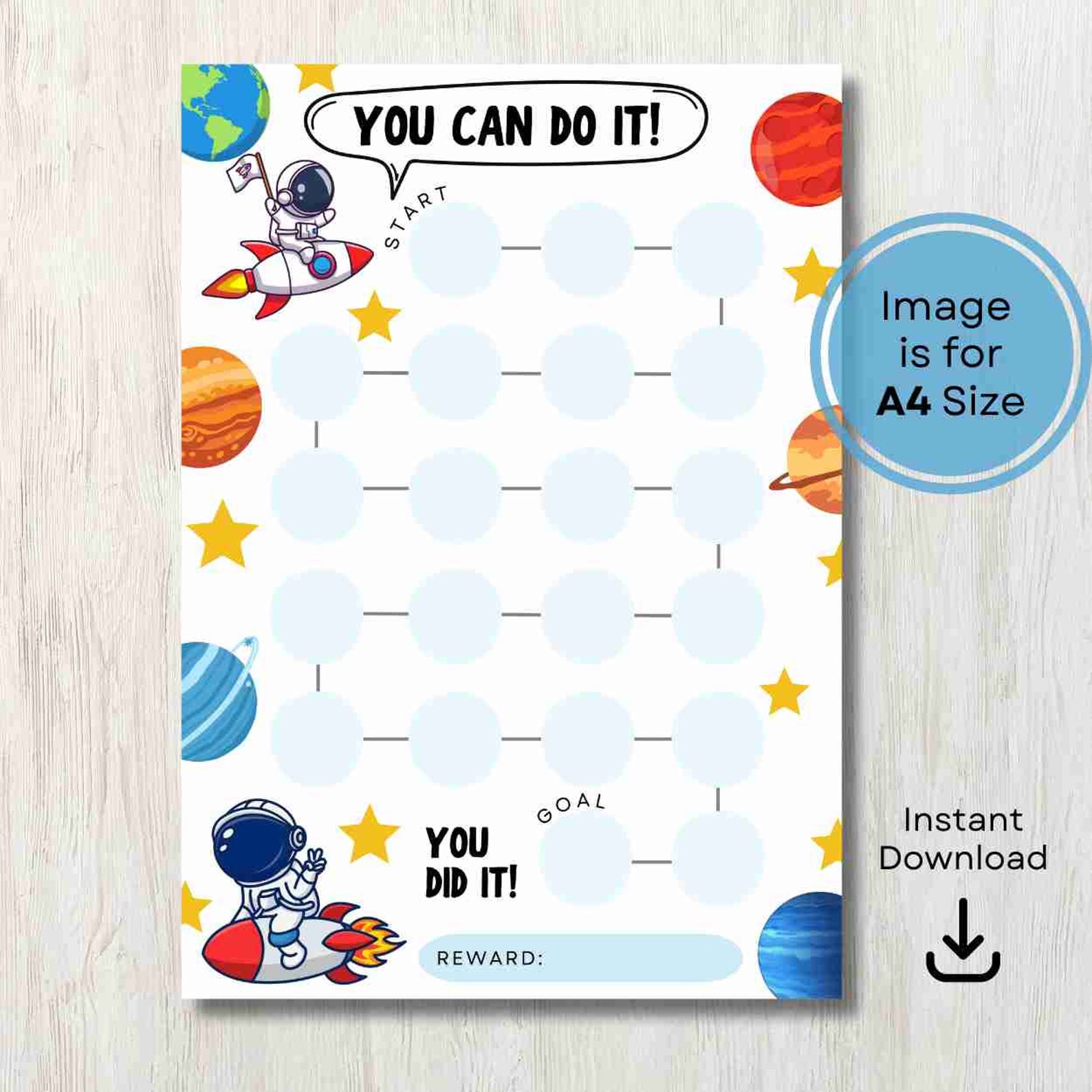 Reward Chart, Potty Training Chart, Printable Reward Chart for Boys ...