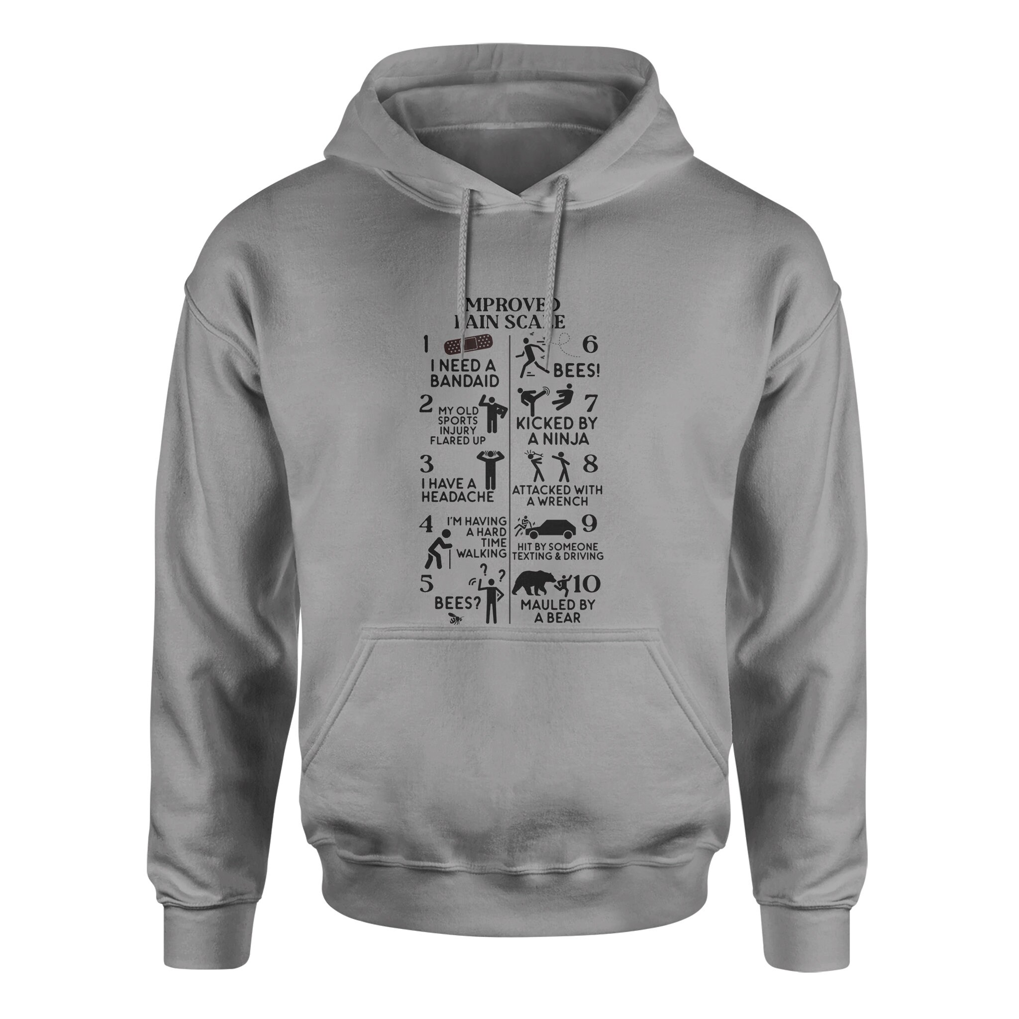 Revised Pain Scale Hoodie, Physical Therapy Office Pullover, PTA ...