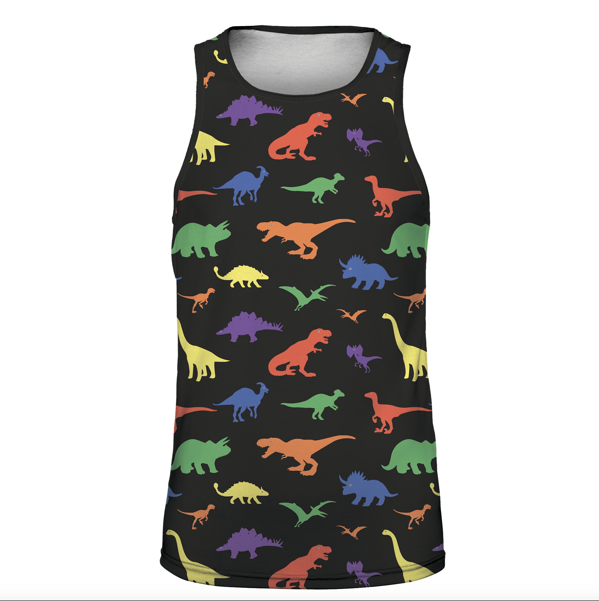 Men & Women's Dino Tanktops, Couple Matching Outfit, Dinosaur Print ...