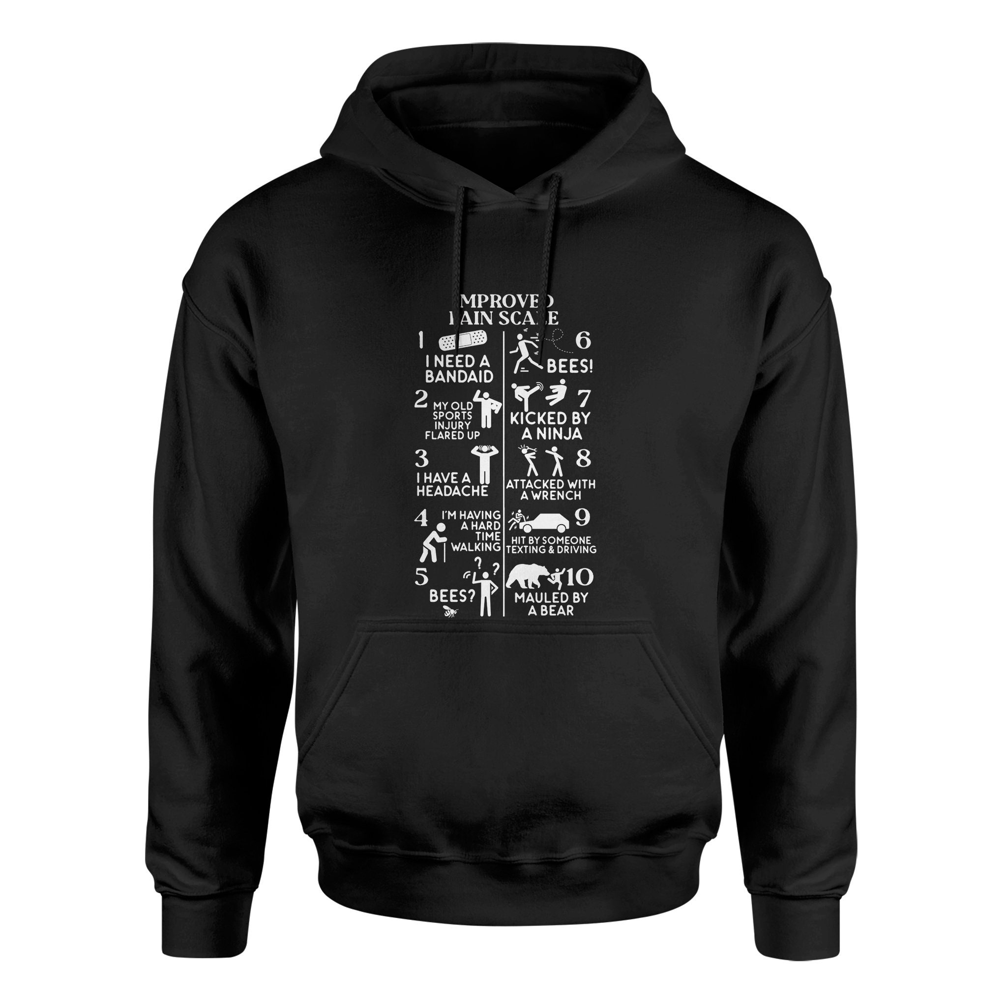 Revised Pain Scale Hoodie, Physical Therapy Office Pullover, PTA ...