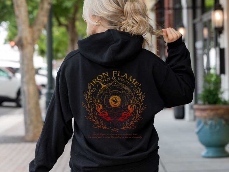 Fourth Wing Hoodie, Iron Flame Hoodie, Violet Sorrengail, Xaden Riorson ...