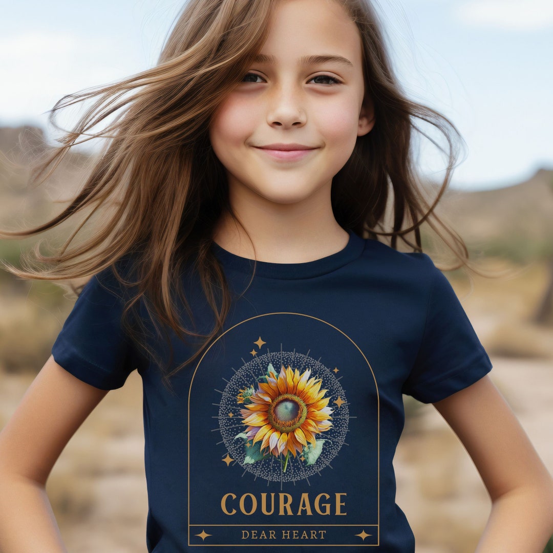 Narnia Youth Shirt, Courage Dear Heart, Aslan, Lucy Pevensie ...