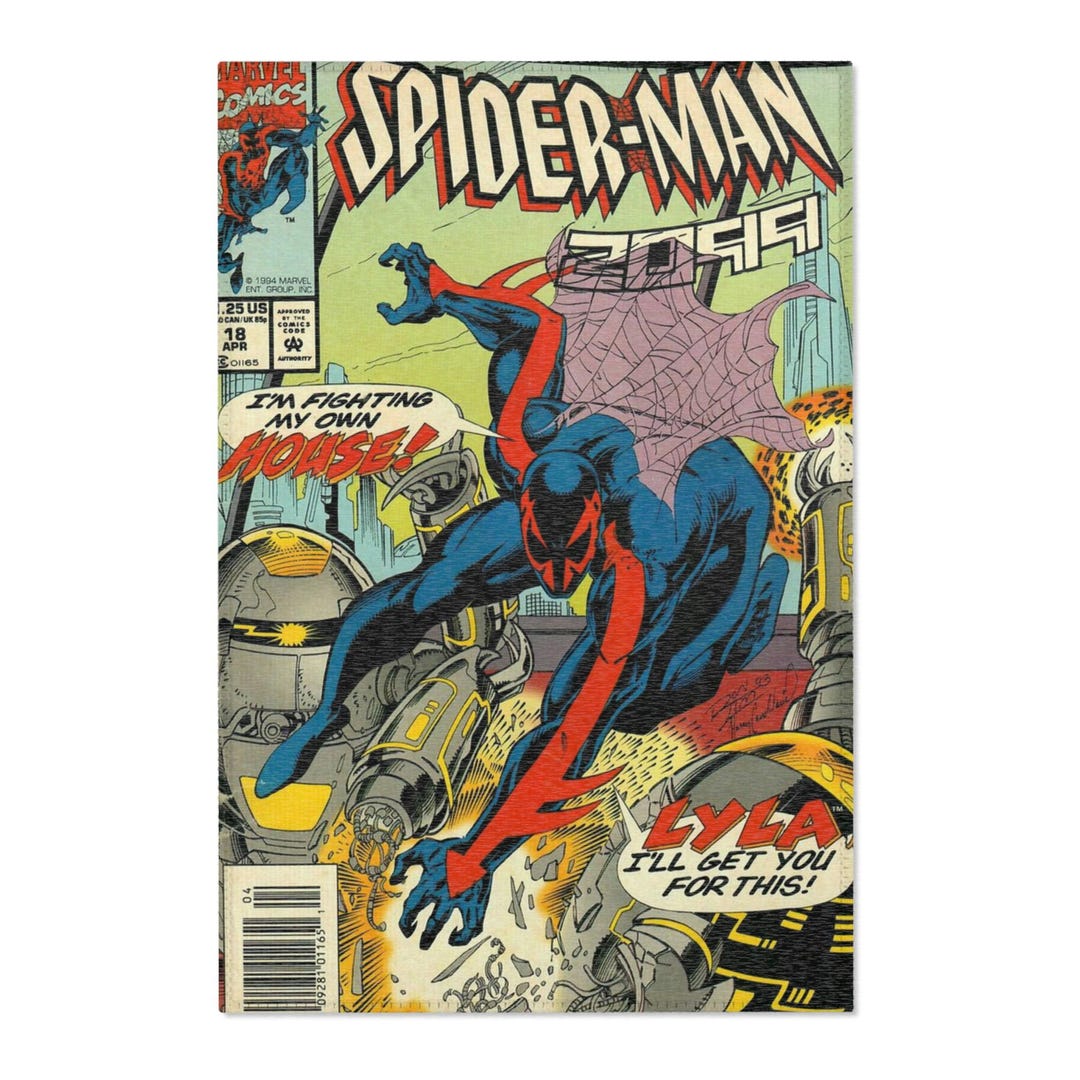 Spidermen 2099 Area Rug, Spiderman Home Decor, Superhero Bedroom Rug ...