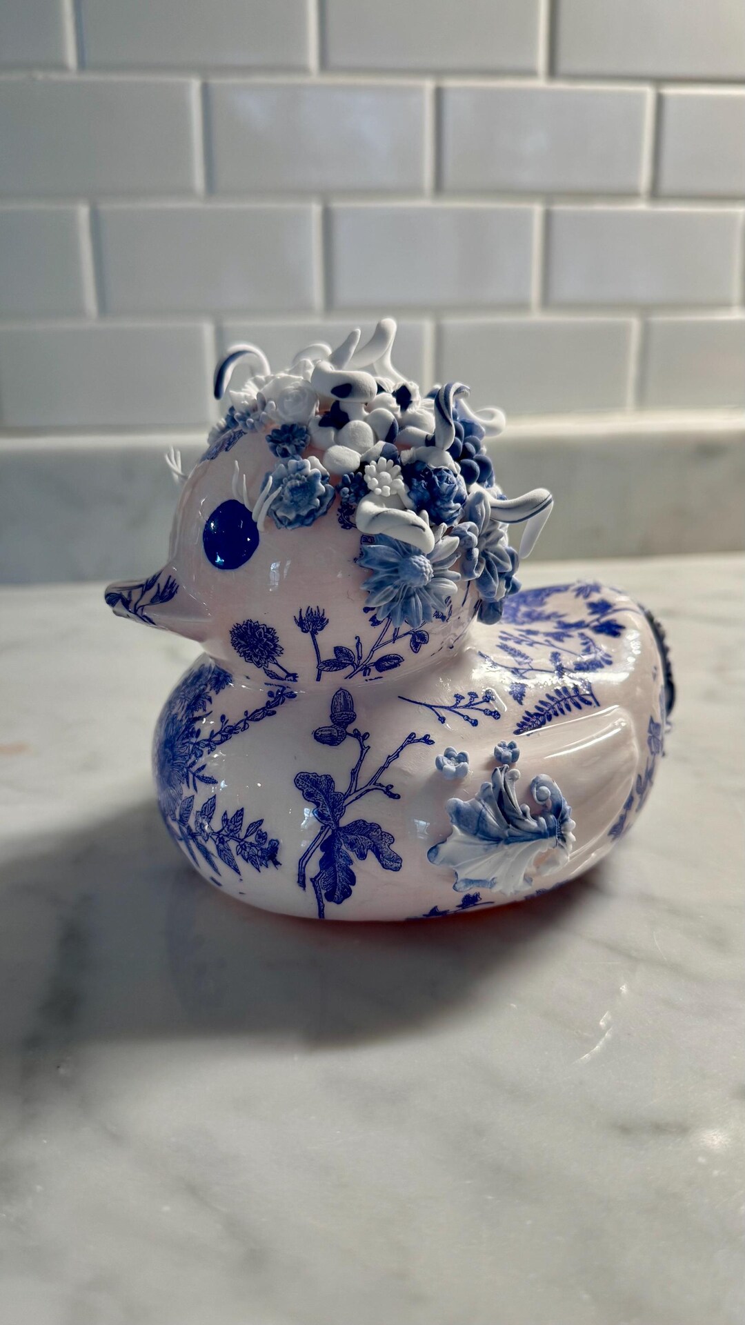 Duchess Delft Porcelain Like Rubber Duck 5.12”x4.53”x4.4” - Etsy