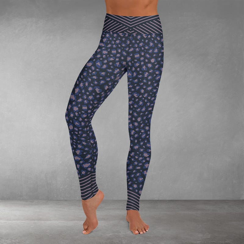Leopard Gym Leggings - Etsy