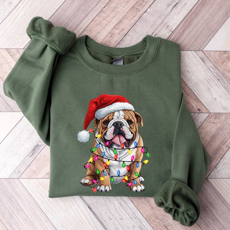 Bulldog Xmas Sweaters - Etsy