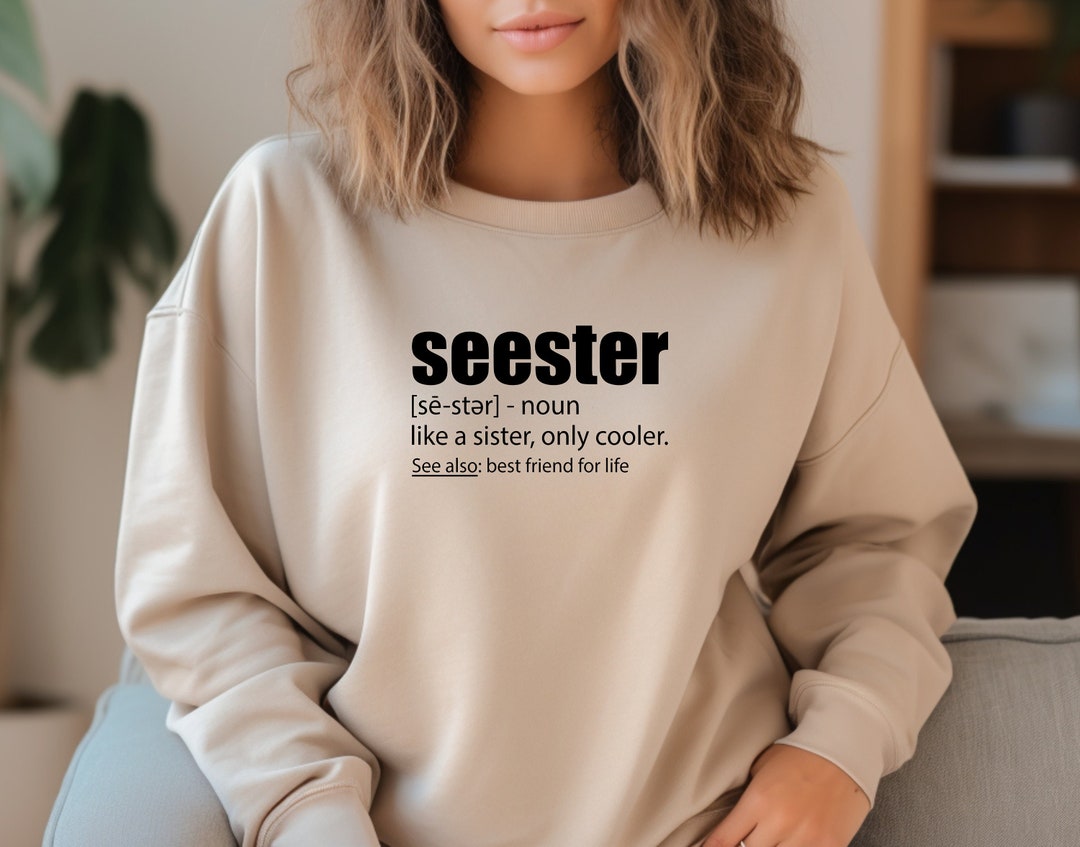 Seester Noun Sweatshirt, Seester Definition Shirt, Gift for Sister ...