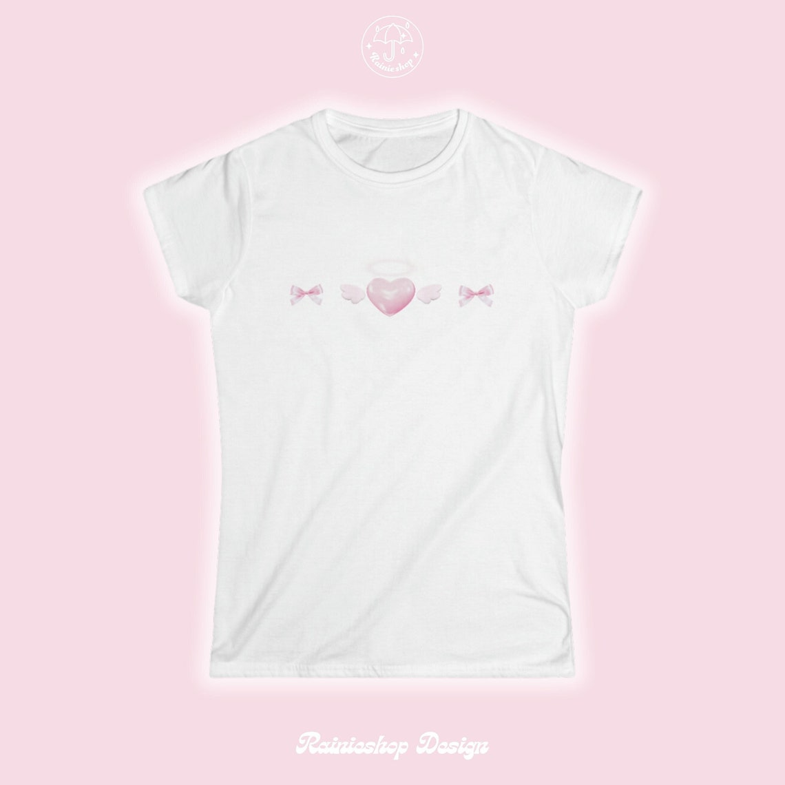 Love Angel T-shirt Coquette Angel Wings Tee Aesthetic Halo - Etsy