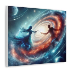 Wall Art Galaxy Dancing Couple, Creation for Gifts or Home Decor ...