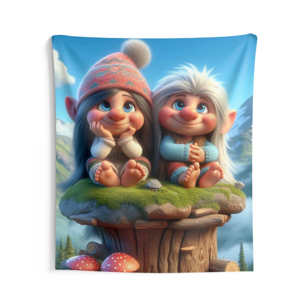 Tapestries Cute Troll for Indoor Walls. Gifts for Troll Lovers ...