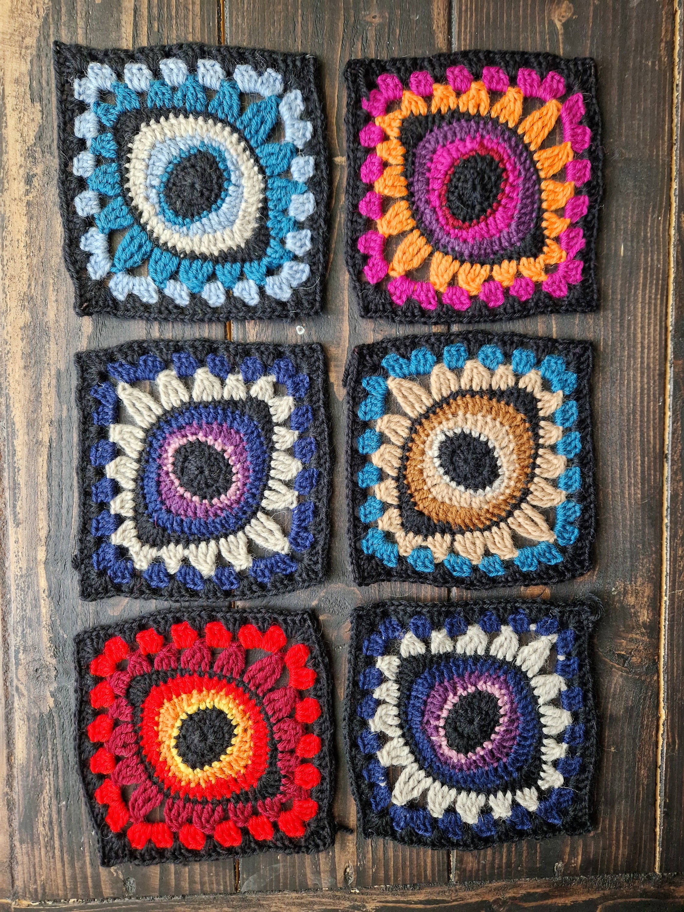 Eye of Fenrir Granny Square Crochet Pattern: Mystical Wolf Design (PDF ...