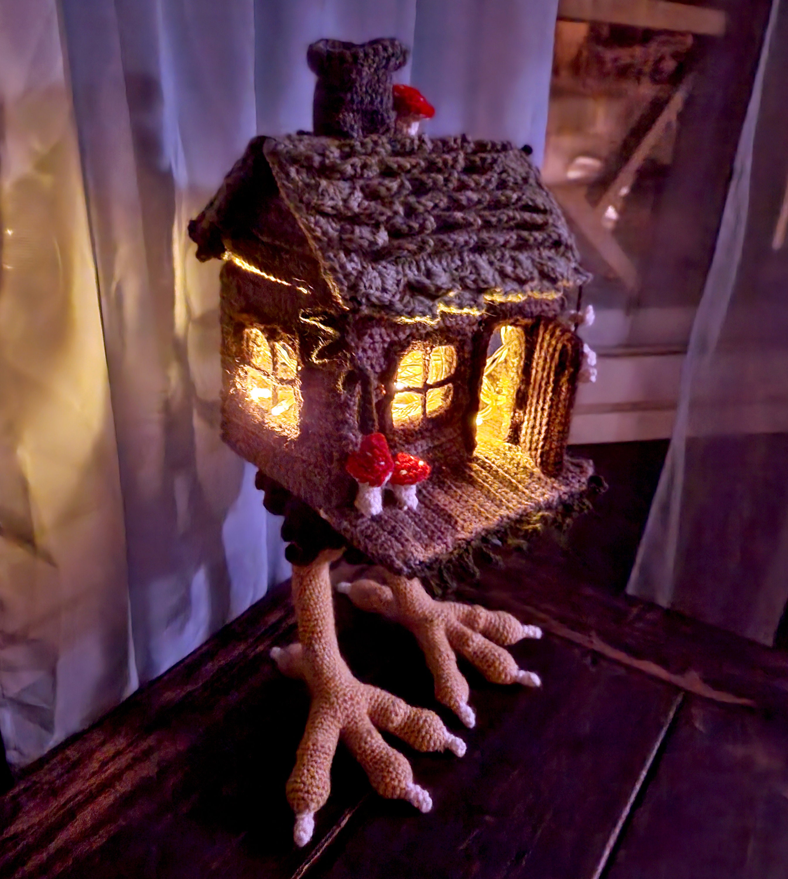 Baba Yaga's Hut Crochet Pattern Witchy Decorative Candleholder Slavic ...