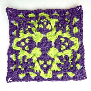 Skull Yard Granny Square Crochet Pattern - Spooky Gothic Skull & Bones ...