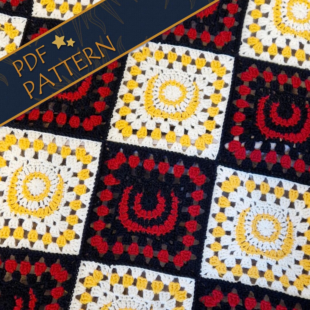 Angel and Demon Granny Squares Crochet Pattern - Stylized Fantasy ...