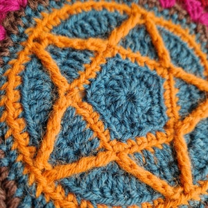 Pentacle/pentagram Crochet Pattern - Witchy Granny Square, Applique ...