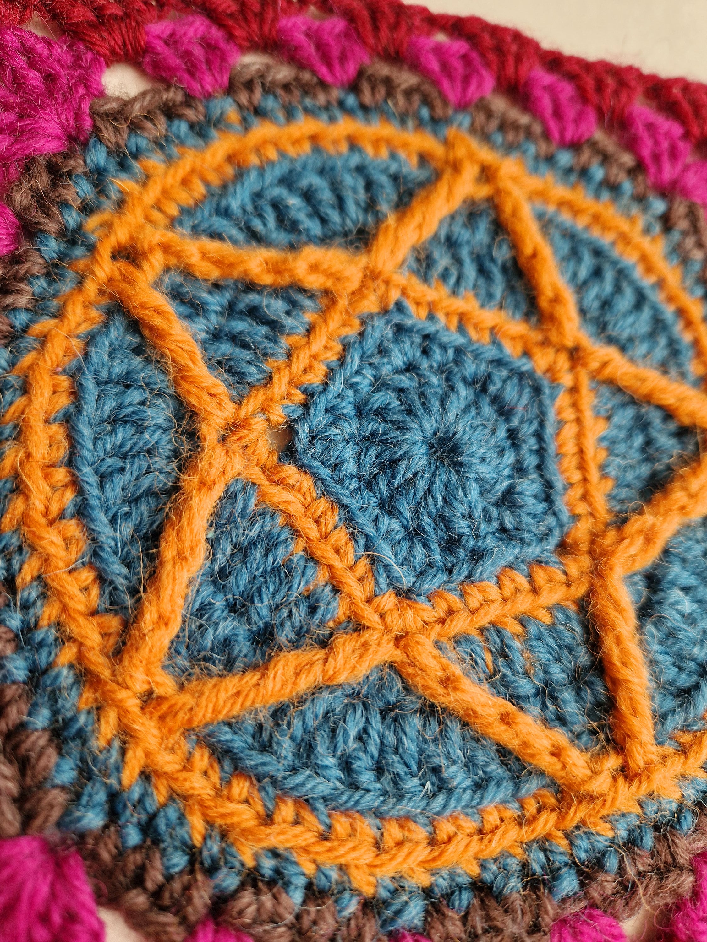 Pentacle/pentagram Crochet Pattern - Witchy Granny Square, Applique ...