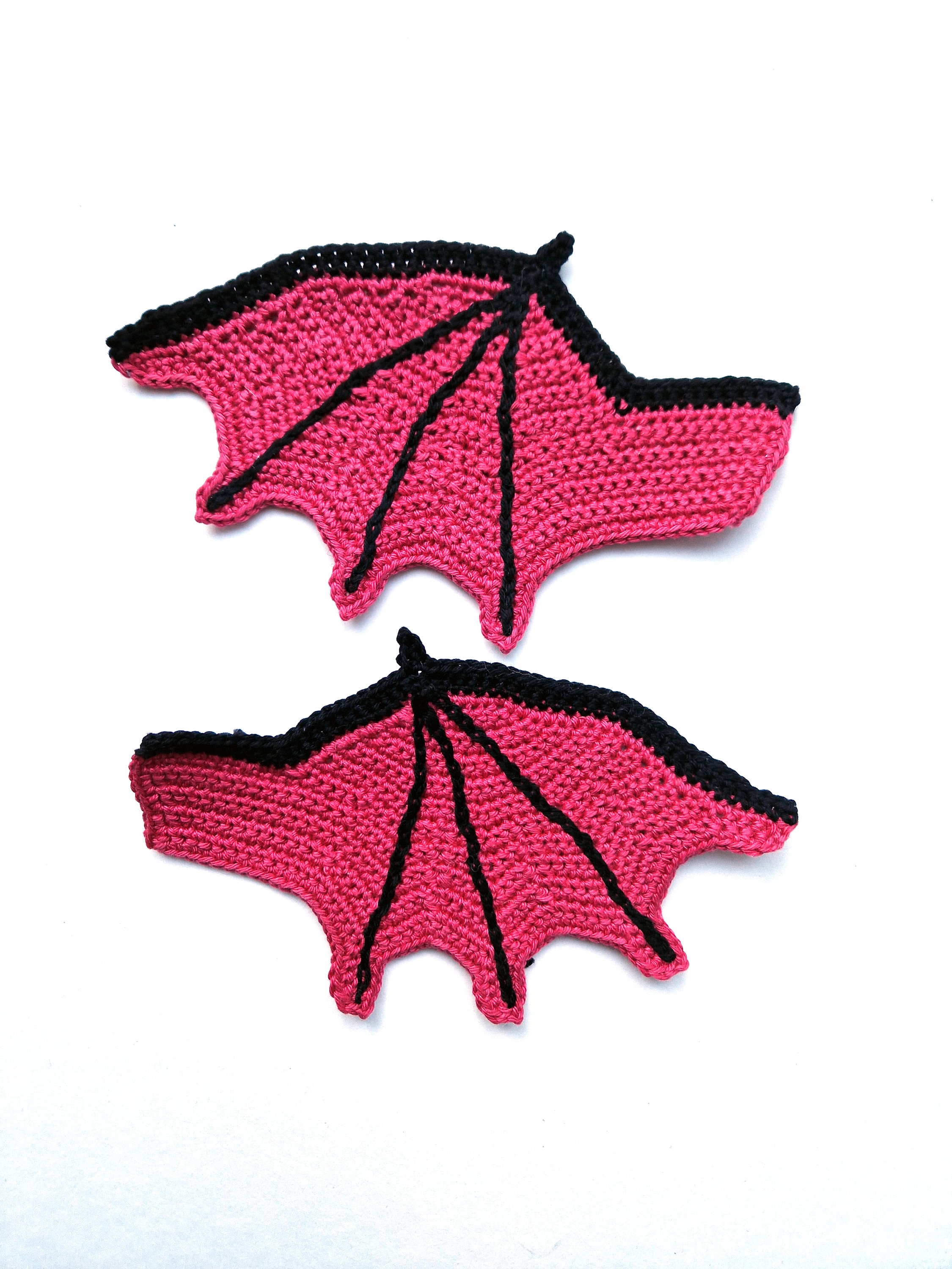 Dragon Wing Applique Crochet Pattern Quirky Nerdy Fantasy Tune-up for Clothes and Accessories ...