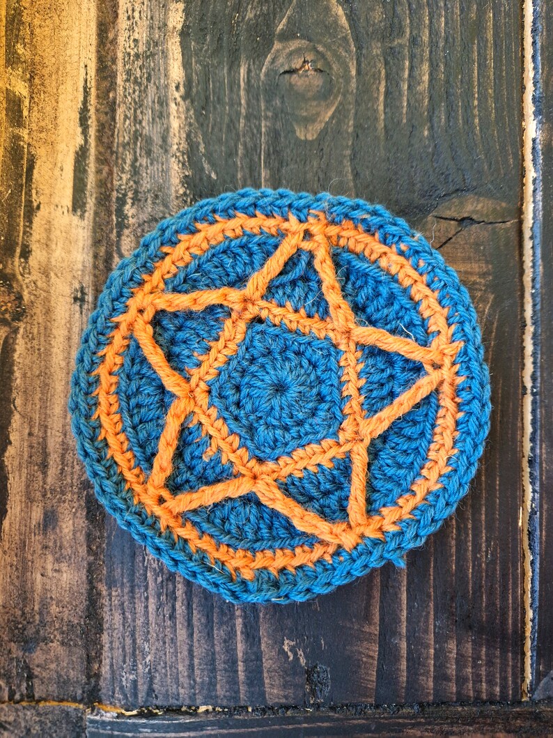 Pentacle/pentagram Crochet Pattern - Witchy Granny Square, Applique ...
