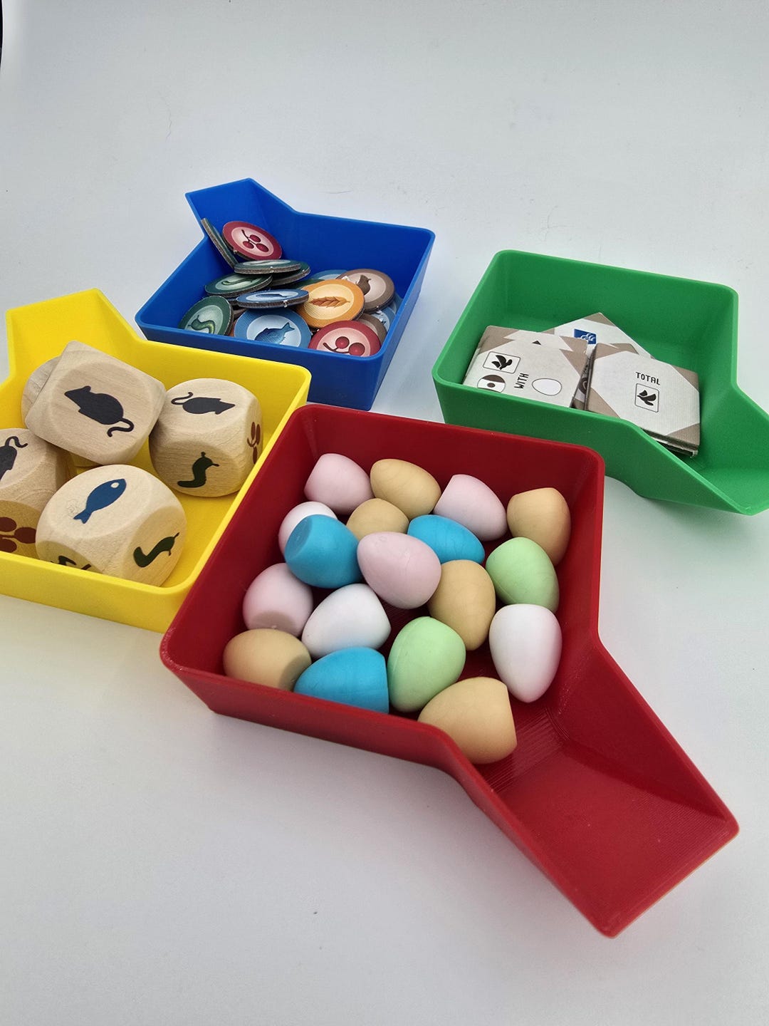 Stackable Board Game Sorting Trays With Easy-pour Spouts | Organize ...