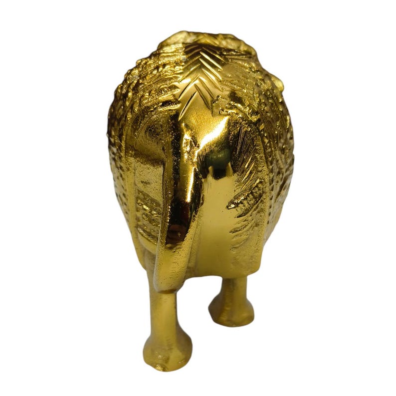Gold Elephant Statue – Elegant Home Decor Sculpture, Perfect Gift for ...