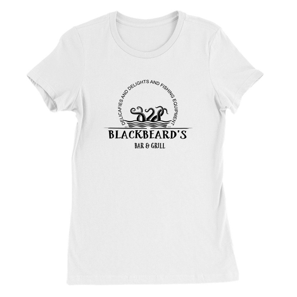 Black Beard's Bar Grill Shirt Pirate Bar Black - Etsy