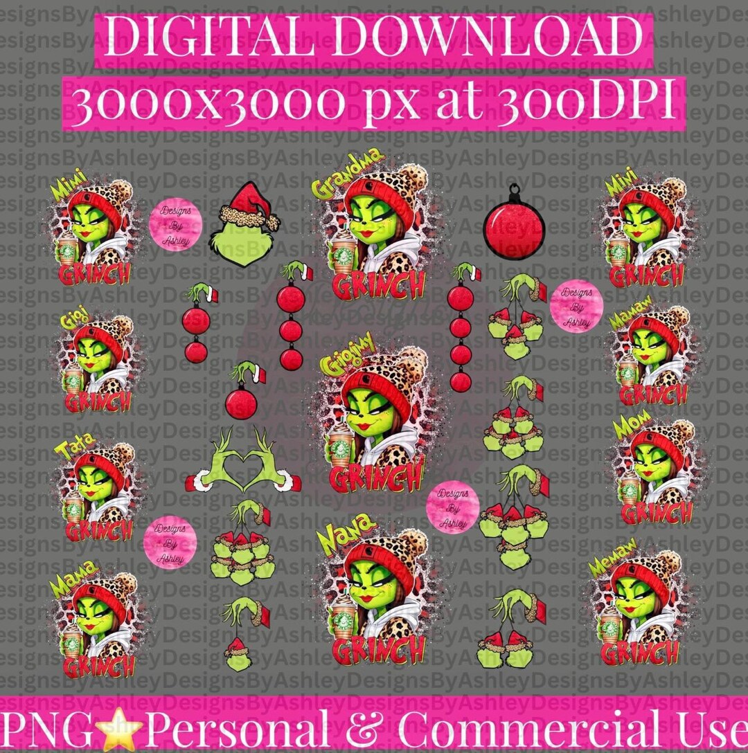 Carhartt Boojee Grinch Png, Mama Kids Name Png, Grinch Red Mom Mimi ...