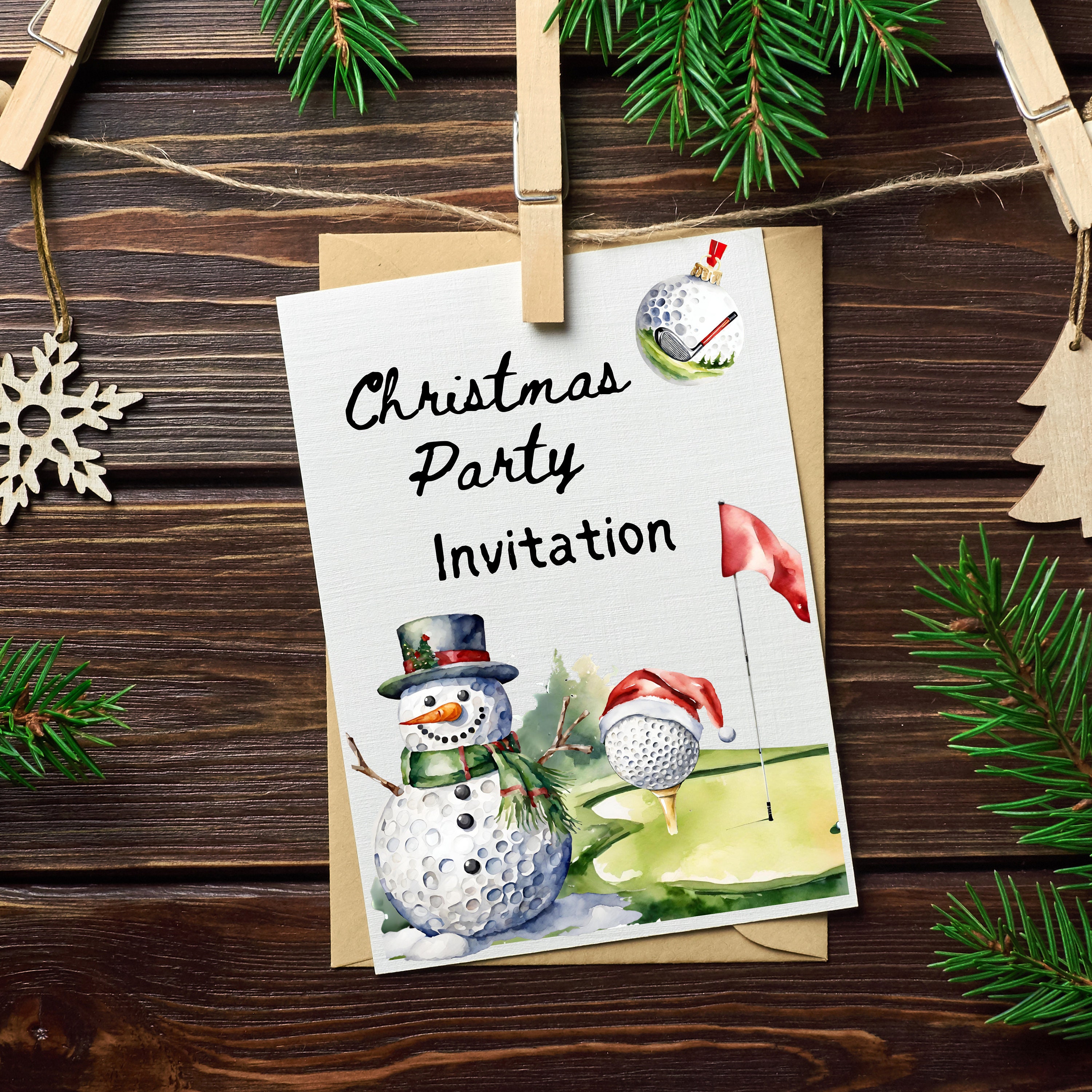 Christmas Golf Clipart Bundle, Golf PNG and Golf SVG, Golf Christmas ...