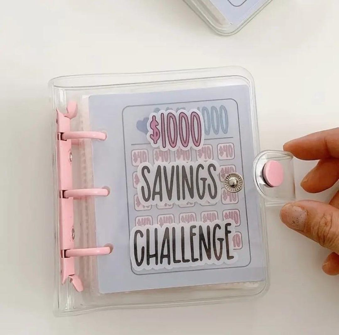 1000 Savings Challenge Binder, Budget Binder, A6 Budget Binder, Money ...