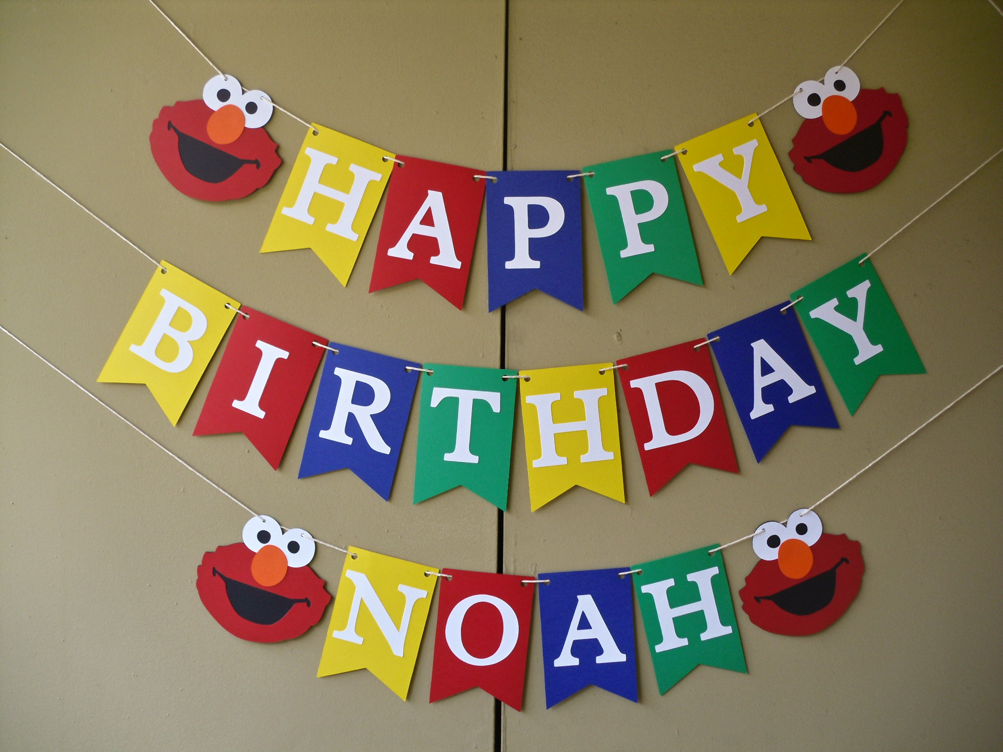 Elmo Birthday Banner Printable