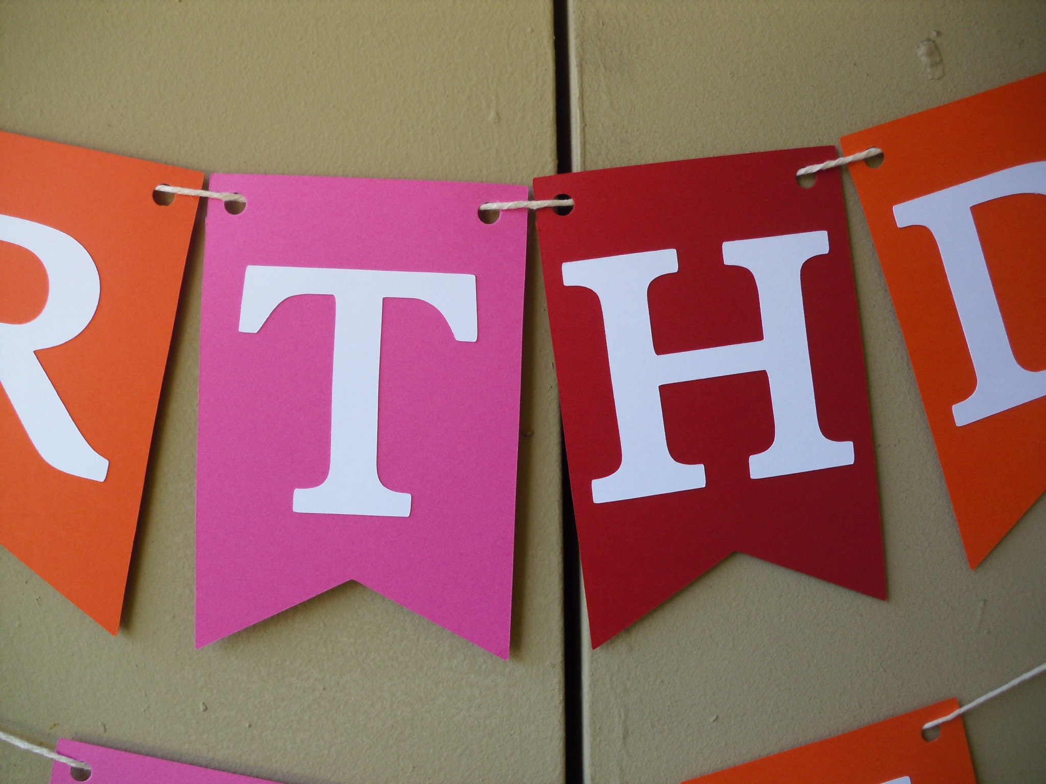 Street Friends Happy Birthday Banner, Girl's Red Monster Banner, Can Be ...