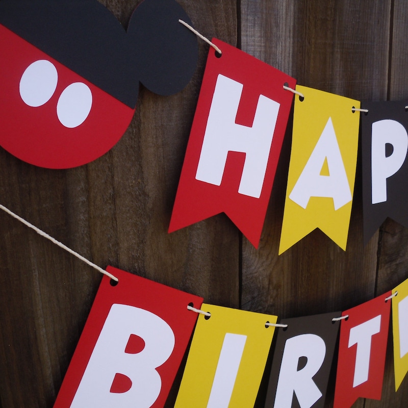 Mickey Mouse Banner - Etsy