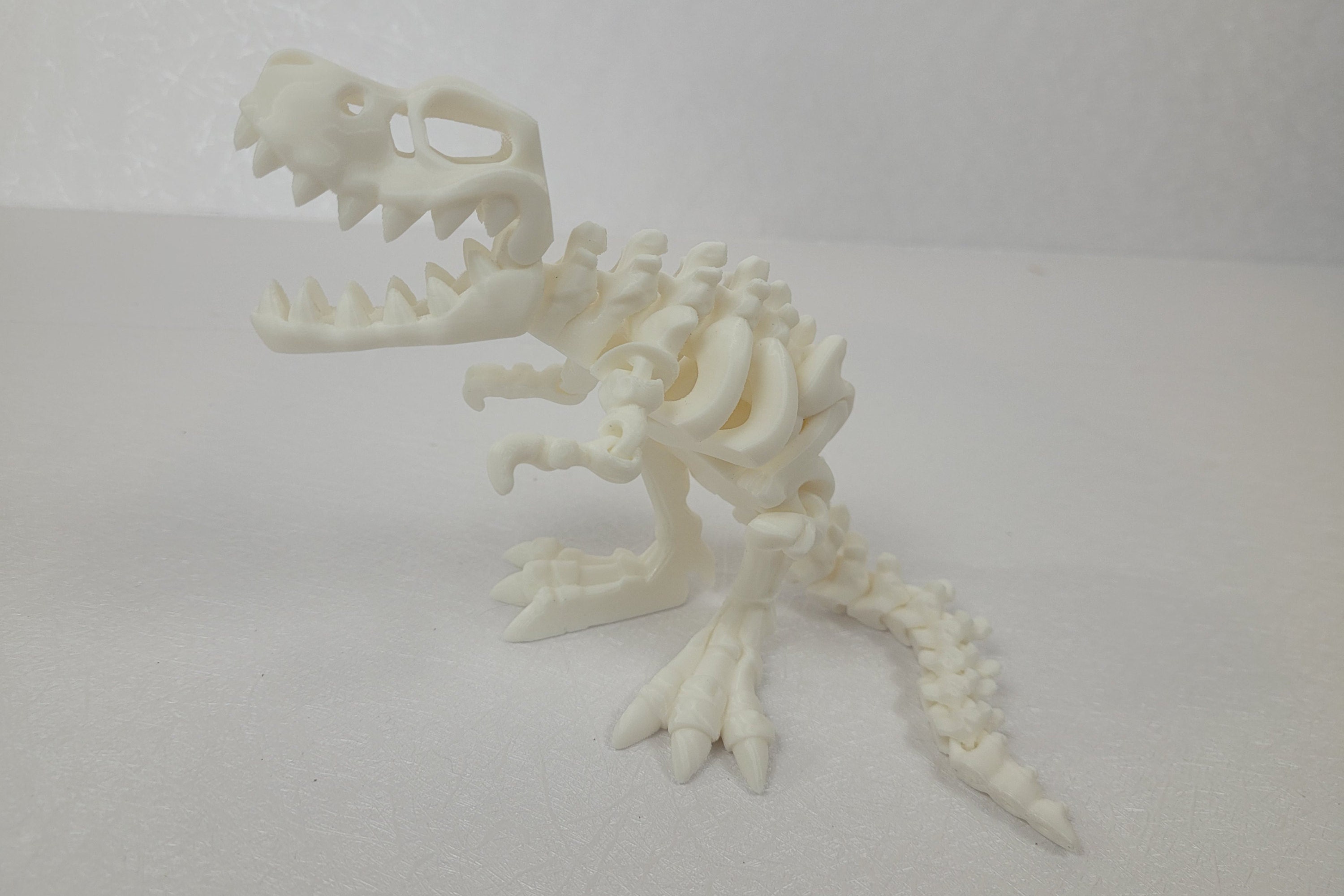 Flexible T-rex 3D Print Designed by Flexifactory Dinosaur Desk Toy Fun ...