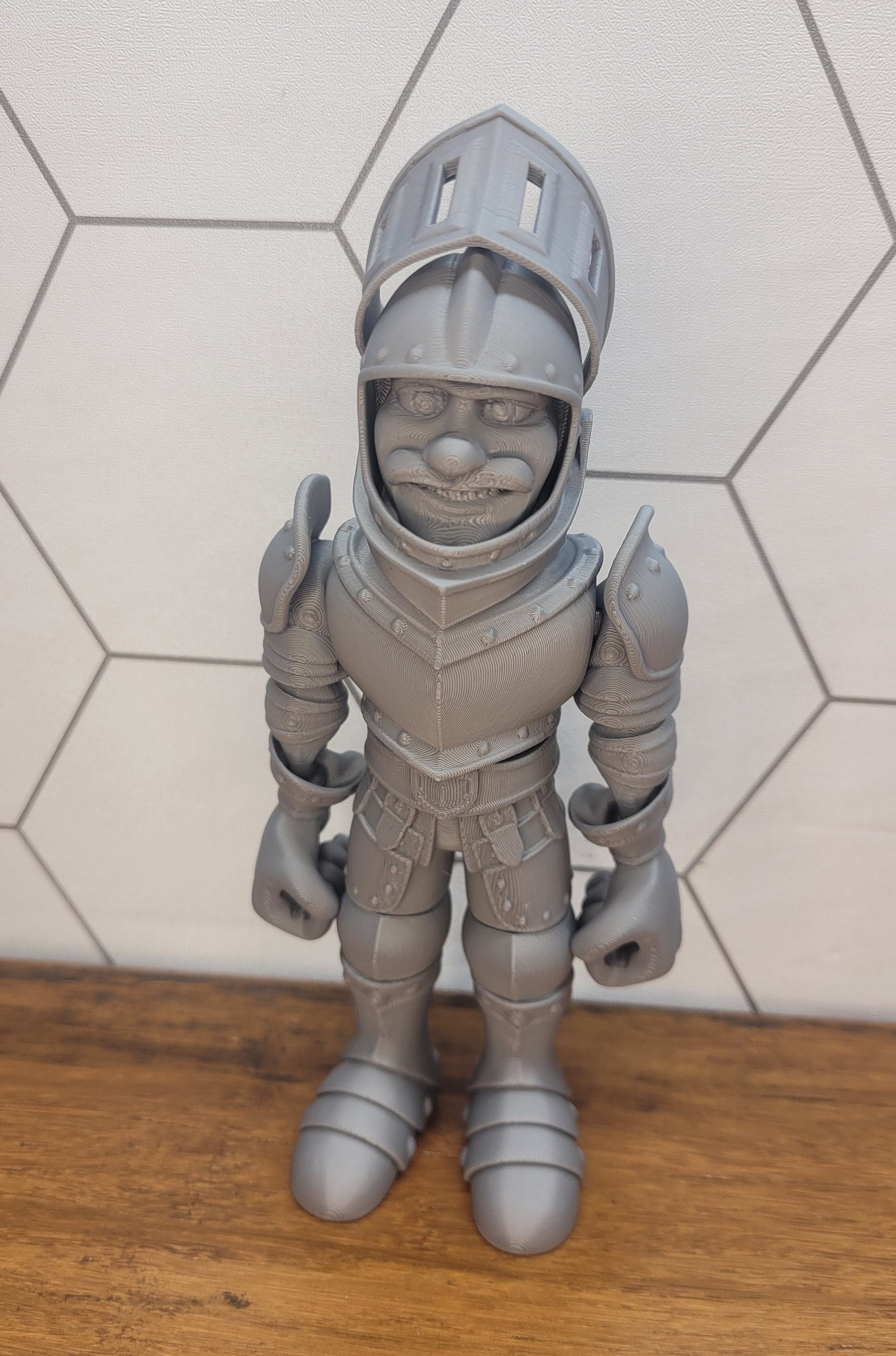 3D Printed Articulated Flexi Knight High Quality Castle Knight Homemade ...