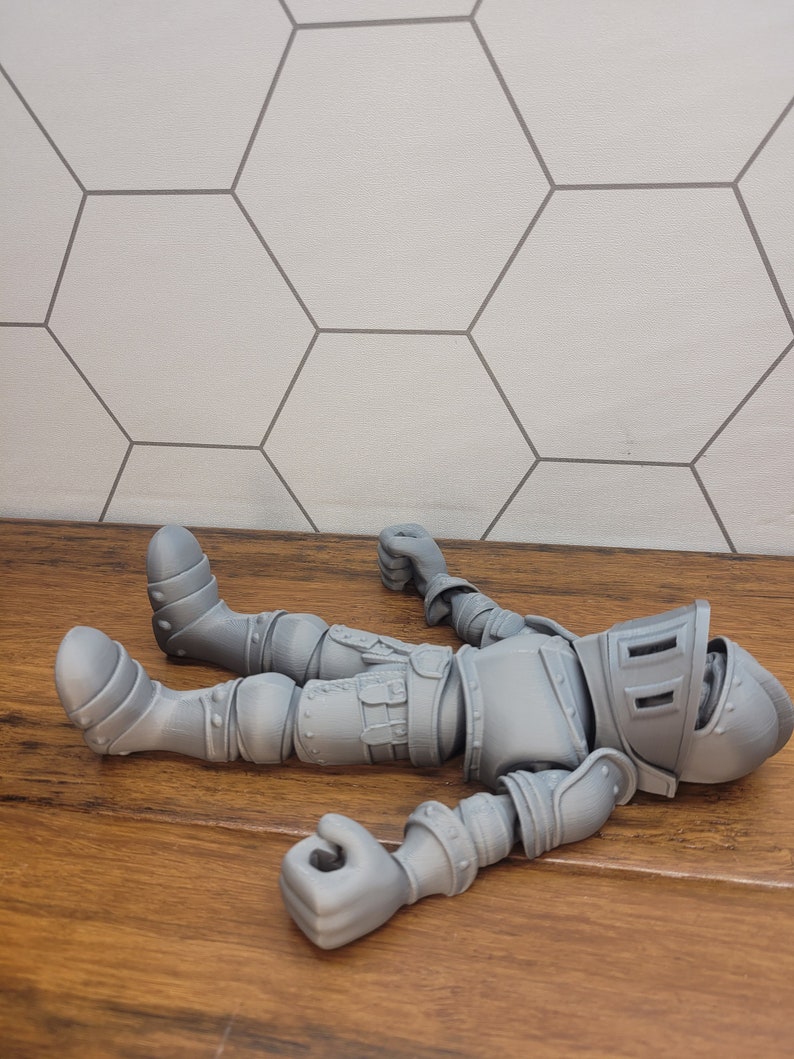 3D Printed Articulated Flexi Knight High Quality Castle Knight Homemade ...