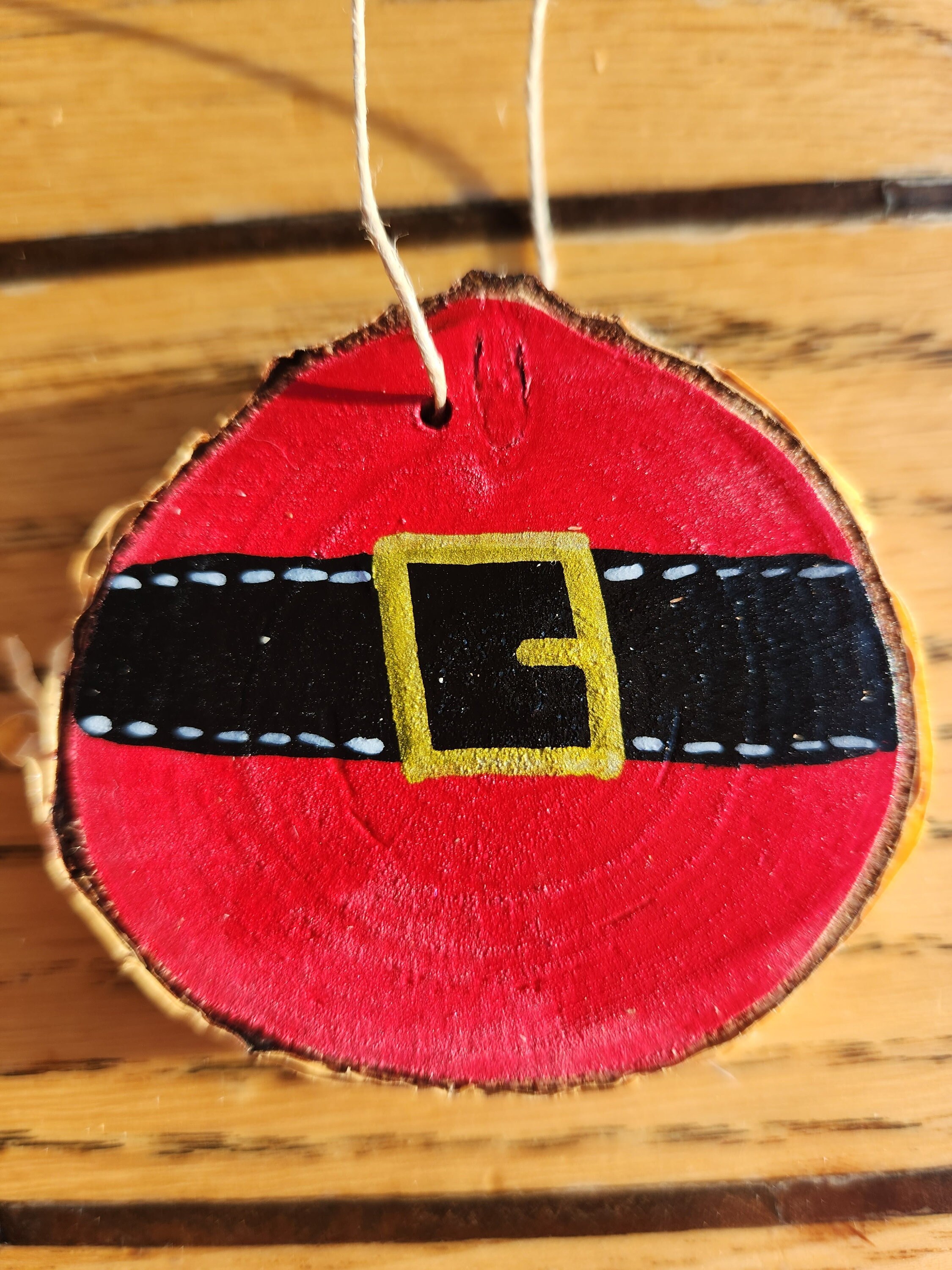 4 Christmas Ornaments Wood Slice Ornaments Nature Decorations Rustic ...