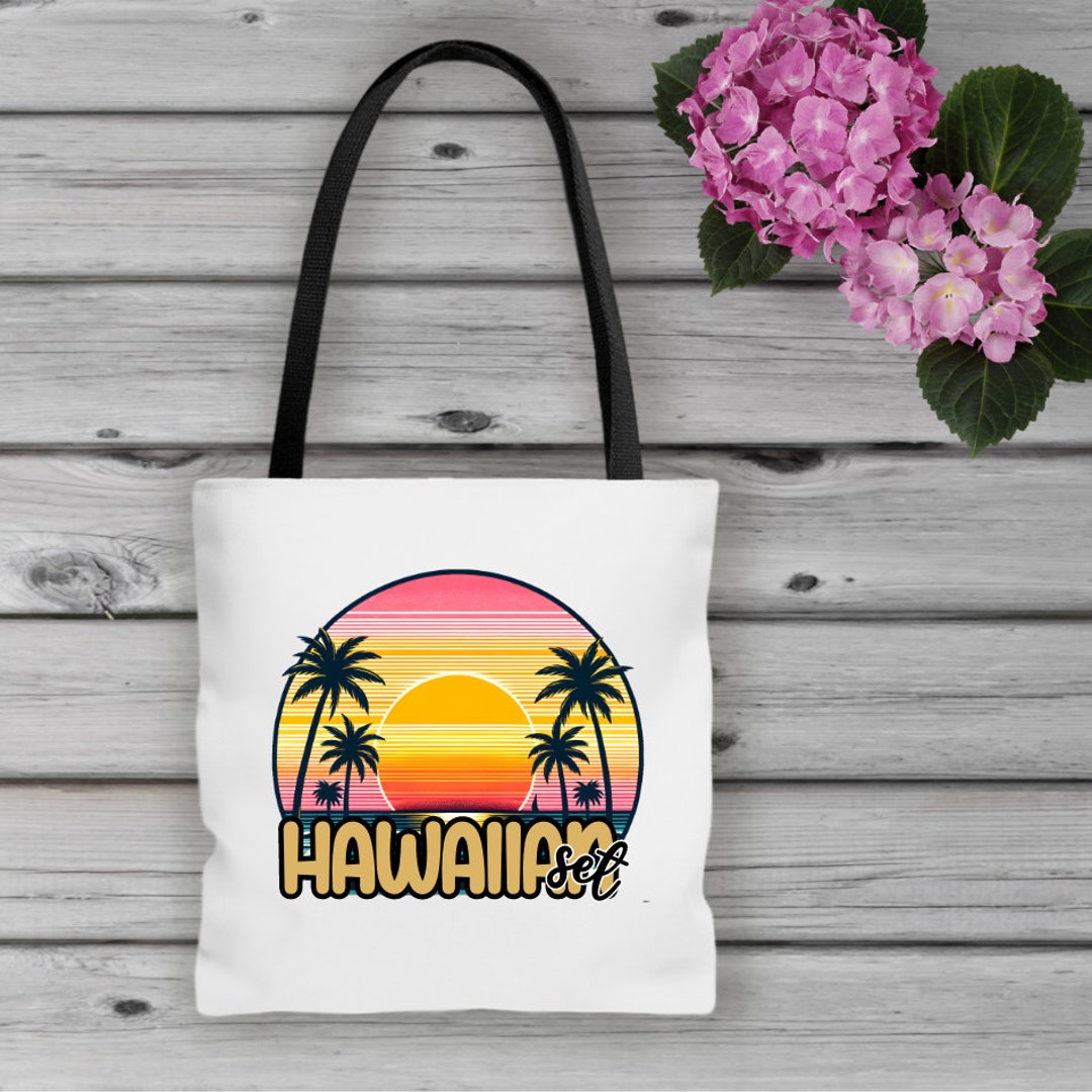 Hawaii Tote Bag Design, Hawaii Beach Bag, Mother's Day Gift, Travel Bag ...