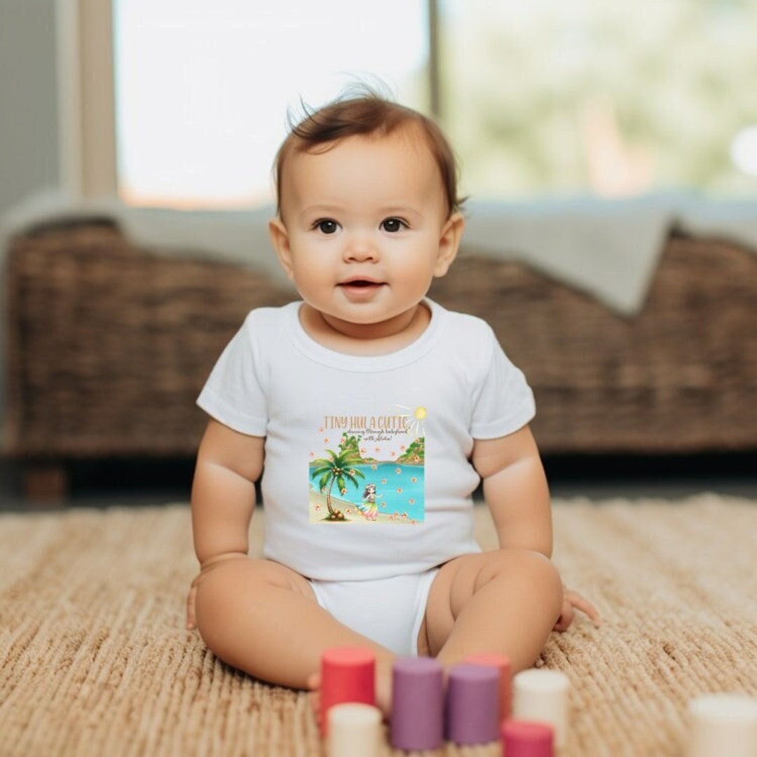 Baby Bodysuit, Hula Girl Outfit, Coastal Baby Jumpsuit, Girl Tee Shirt ...