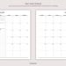 2025 Monthly Planner Printable: Two Page Layout (a4/a5/letter/half/hp ...