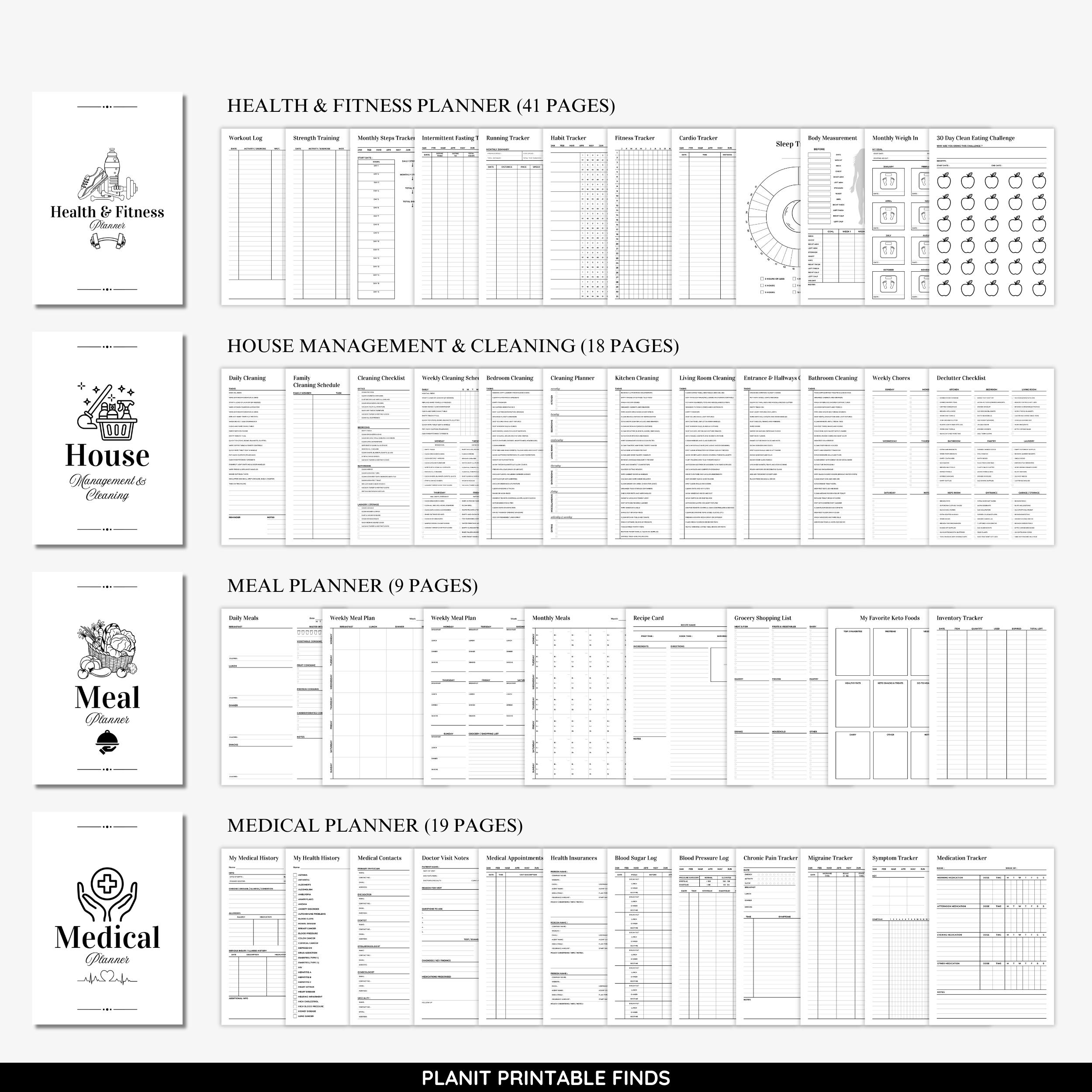 Ultimate ADHD Planner Bundle Printable All in One Ultimate Life Binder ...