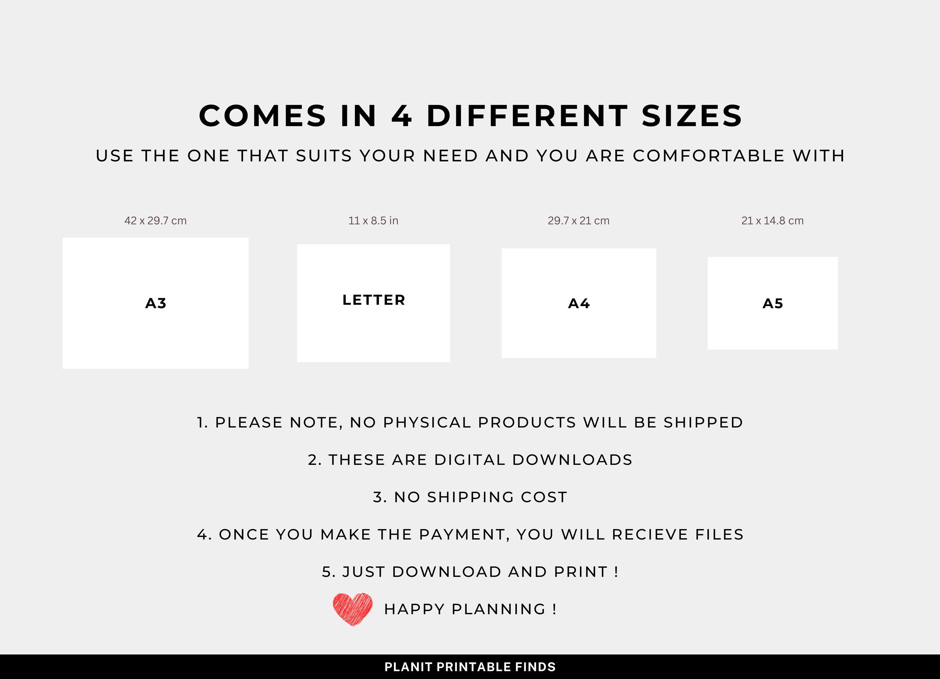 Hourly Week Schedule Printable: Landscape Planner Template (digital ...