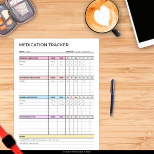 Weekly Medication Tracker Printable: Dosage & Prescription Log (PDF) - Etsy