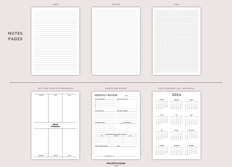 Printable Brain Dump Template Bundle, ADHD Daily Planner, to Do List ...