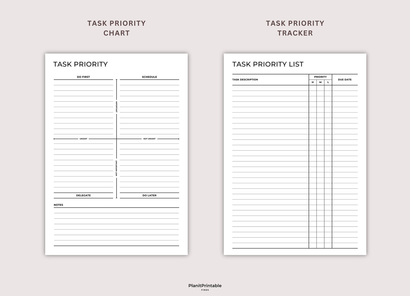 Printable Brain Dump Template Bundle, ADHD Daily Planner, to Do List ...