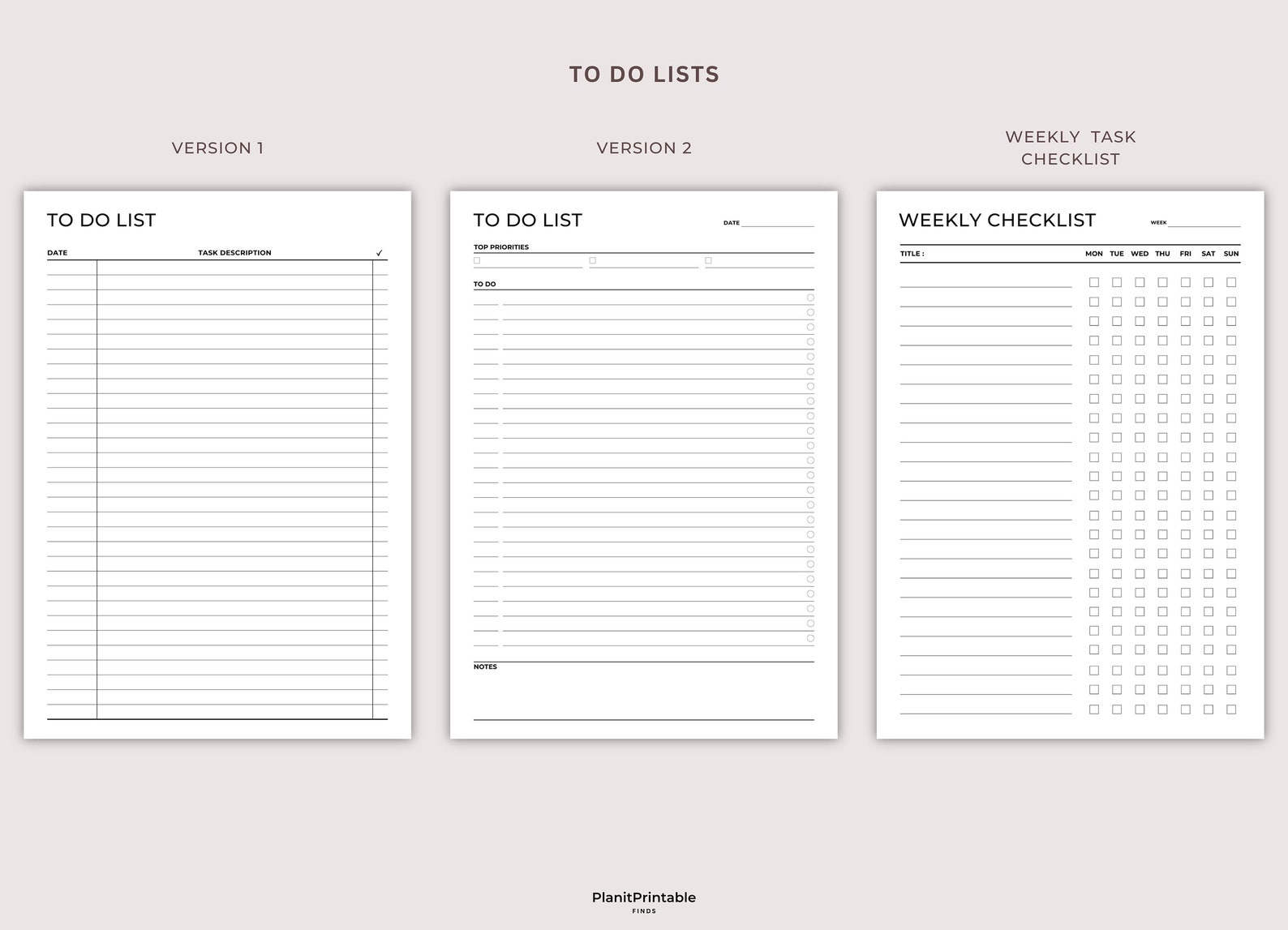 Printable Brain Dump Template Bundle, ADHD Daily Planner, to Do List ...