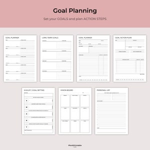 Printable Goal Planner Bundle, Daily, Weekly, Monthly, Quarterly ...