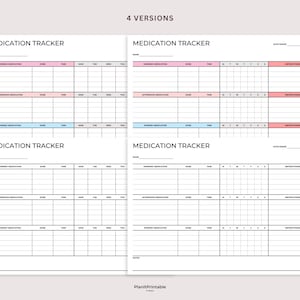 Weekly Medication Tracker Printable, Prescription Tracker, Medicine Log ...