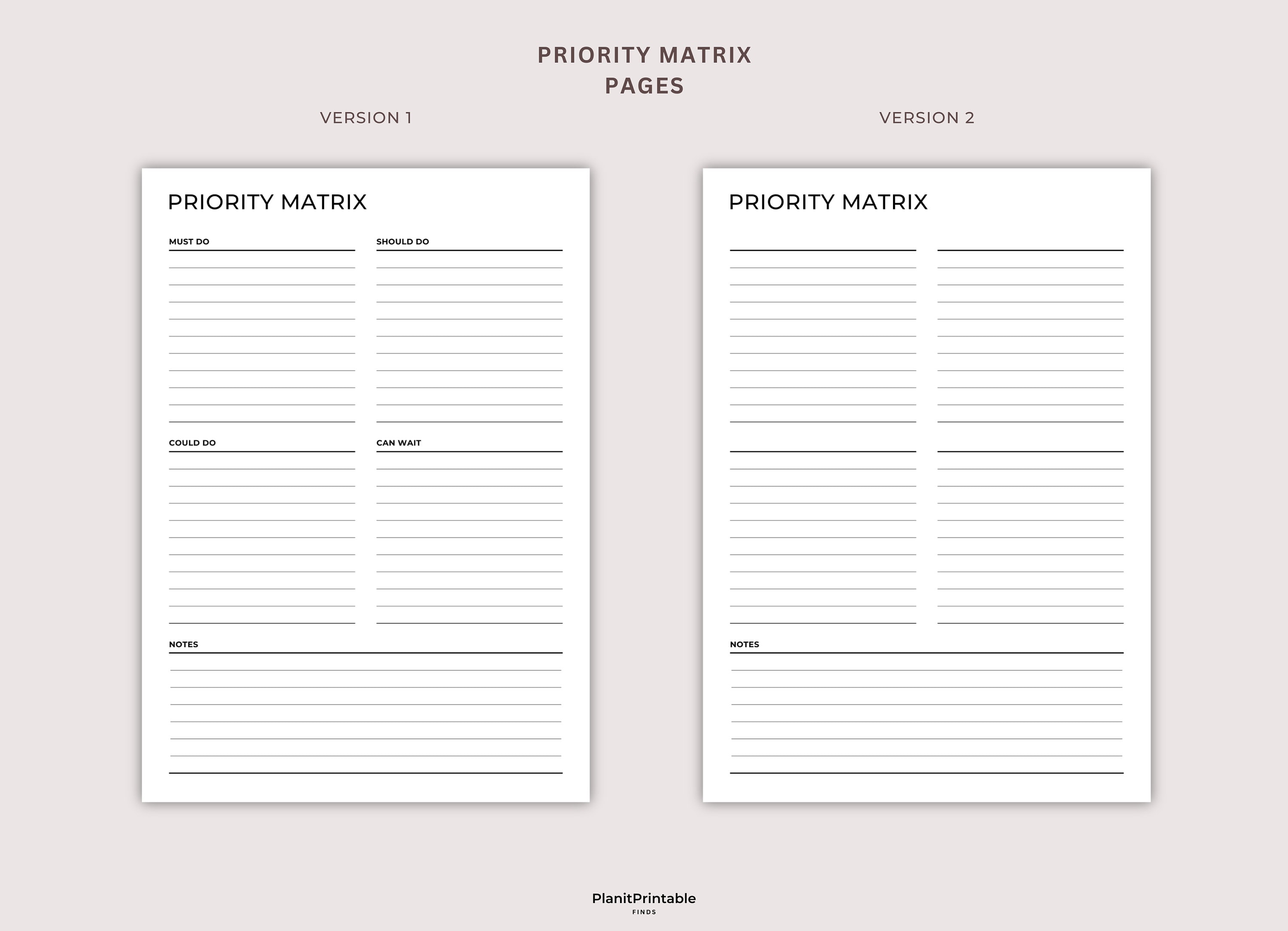 Printable Brain Dump Template Bundle, ADHD Daily Planner, to Do List ...