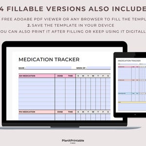 Weekly Medication Tracker Printable: Dosage Log (digital Download) - Etsy